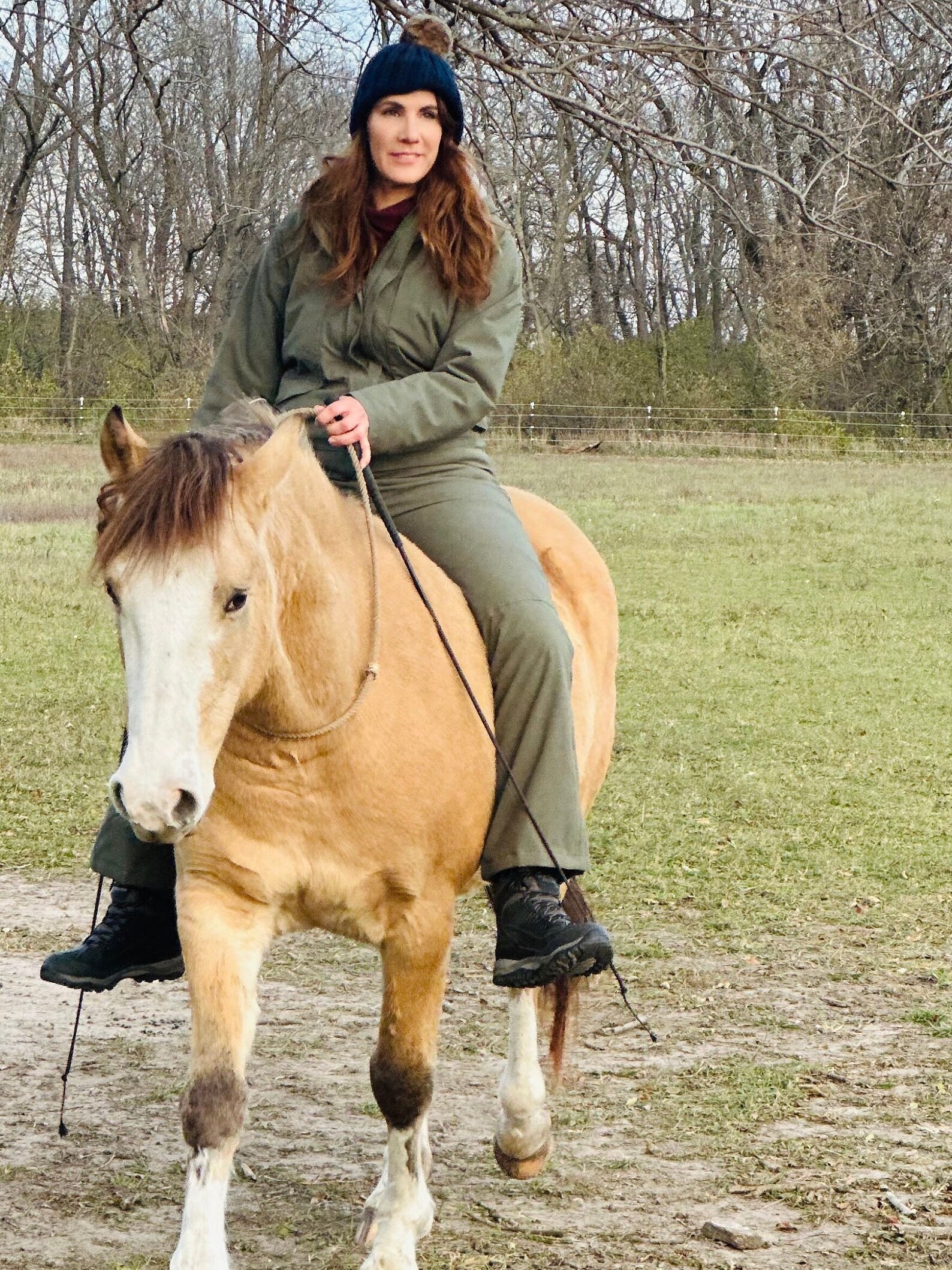 Lariat Liberty Horse Sliding Neck Ring Cordeo for Bridleless Riding ...