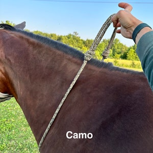 Liberty Horse Neck Rope Cordeo for Bridleless Riding - Sliding ...