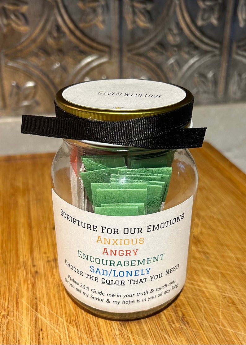 Bible Verses for Emotions and Feelings, Scripture Jar, Gods ...