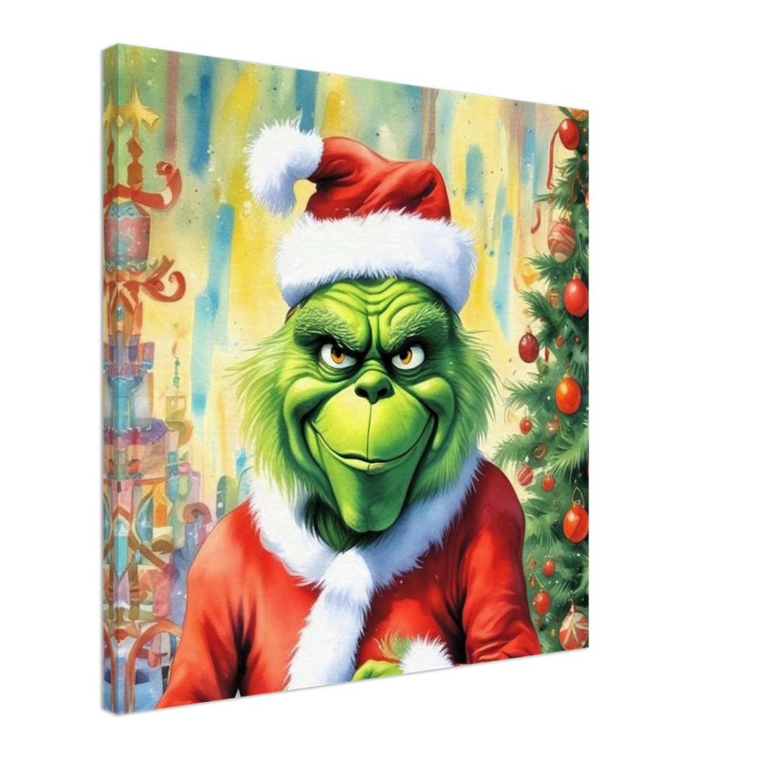 Grinch Wall Art | Festive Christmas Gift | CANVAS PRINT Christmas ...