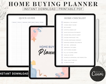Printable Home Buying Planner - Etsy