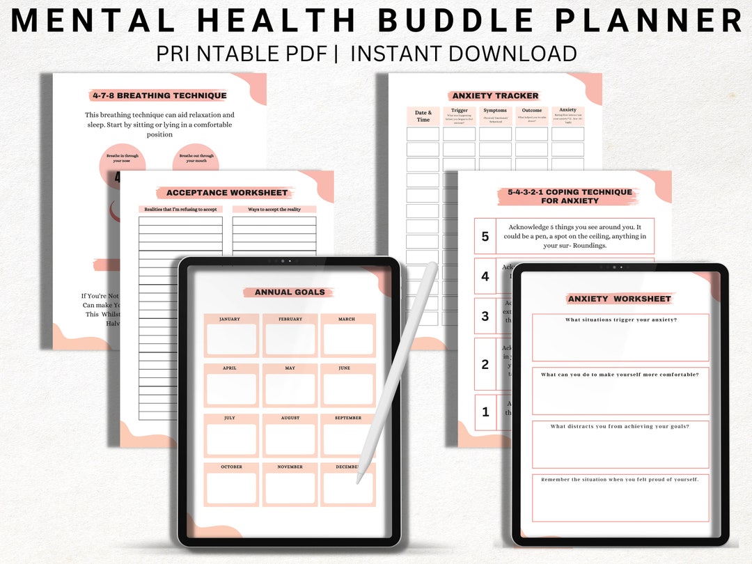 Mental Health Bundle Planner - Etsy