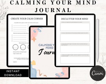 Calming Your Mind Journal - Etsy