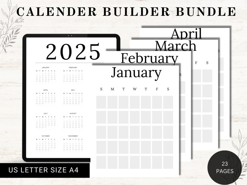 Calendar Builder - Etsy