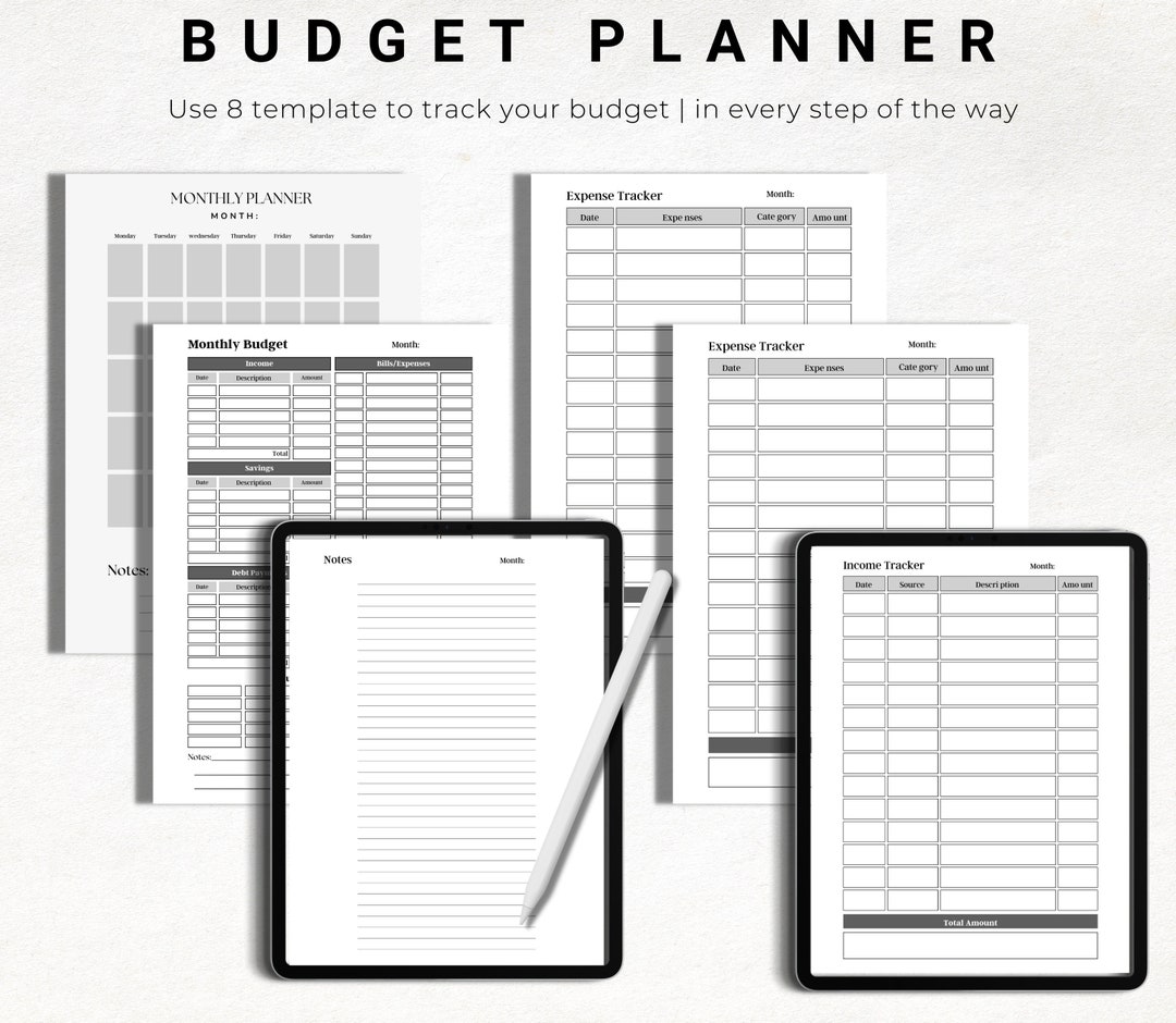 Digital Budget Planner, Finance Tracker, Finance Planner, Digital ...