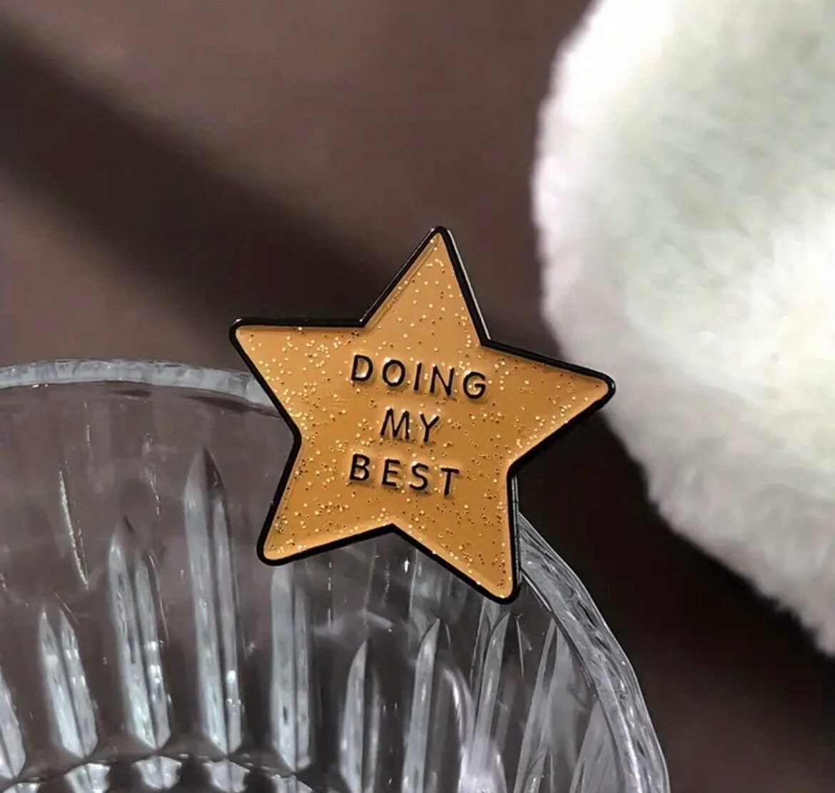 Gold Star Doing My Best Enamel Pin / Funny Enamel Pins / Pins for ...
