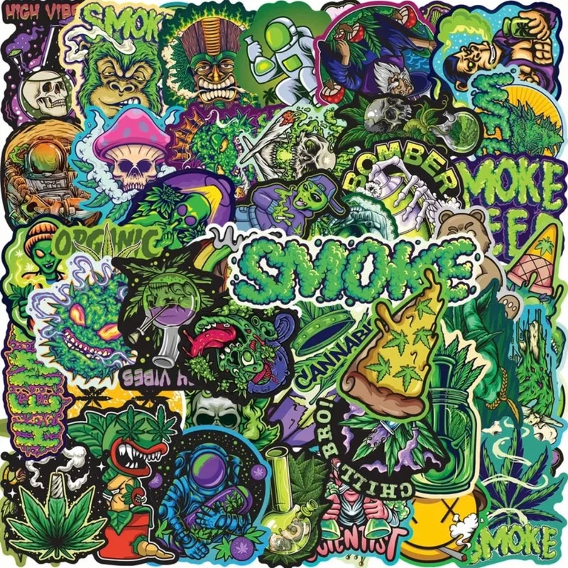 Stoner Stickers - Etsy