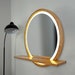 Circle LED Mirror With Shelf, Round Mirror, Makeup Mirror, Circle ...