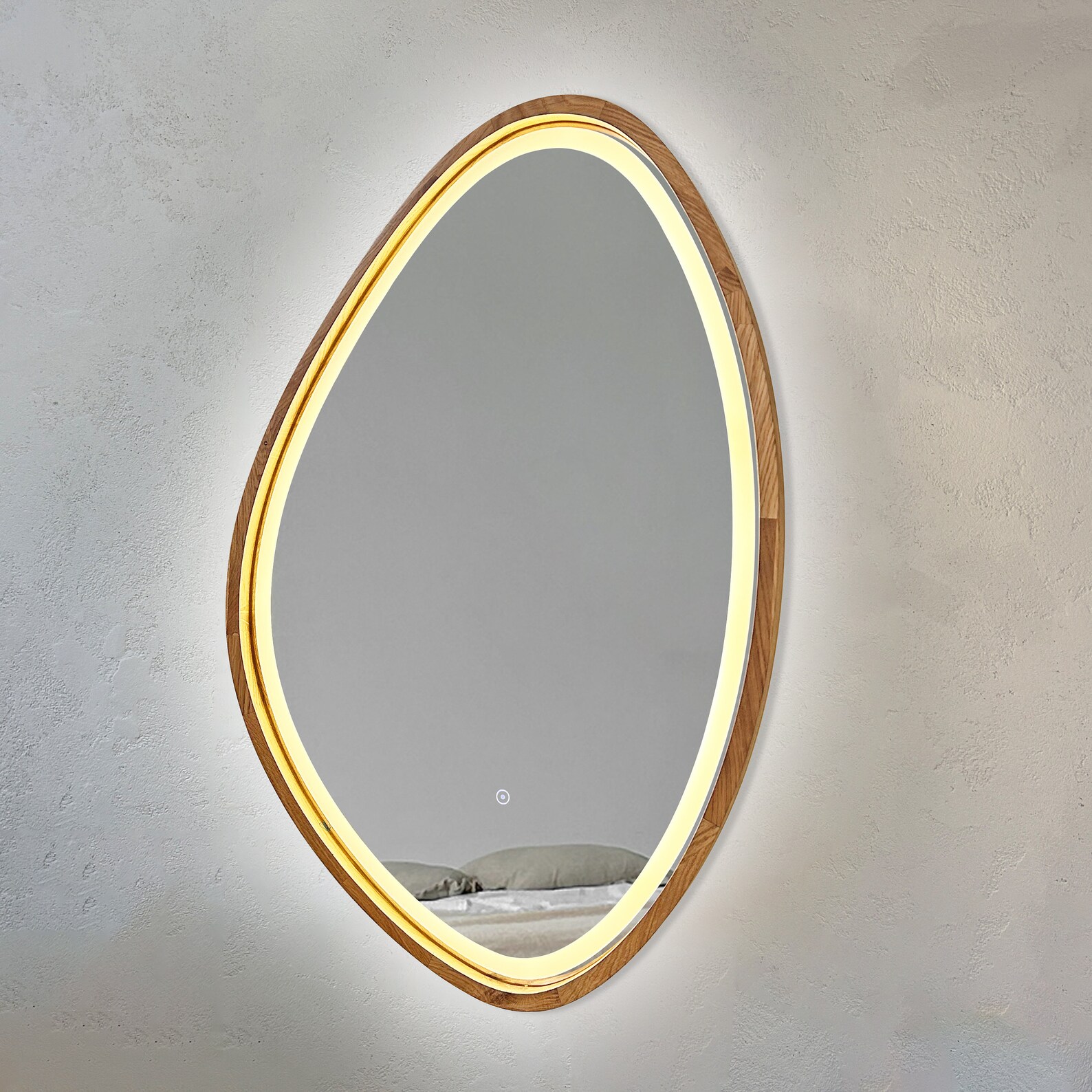 Irregular Mirror, Asymmetrical LED Mirror, Led Vanity Mirror Irregular ...