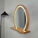 Circle LED Mirror With Shelf, Round Mirror, Makeup Mirror, Circle ...
