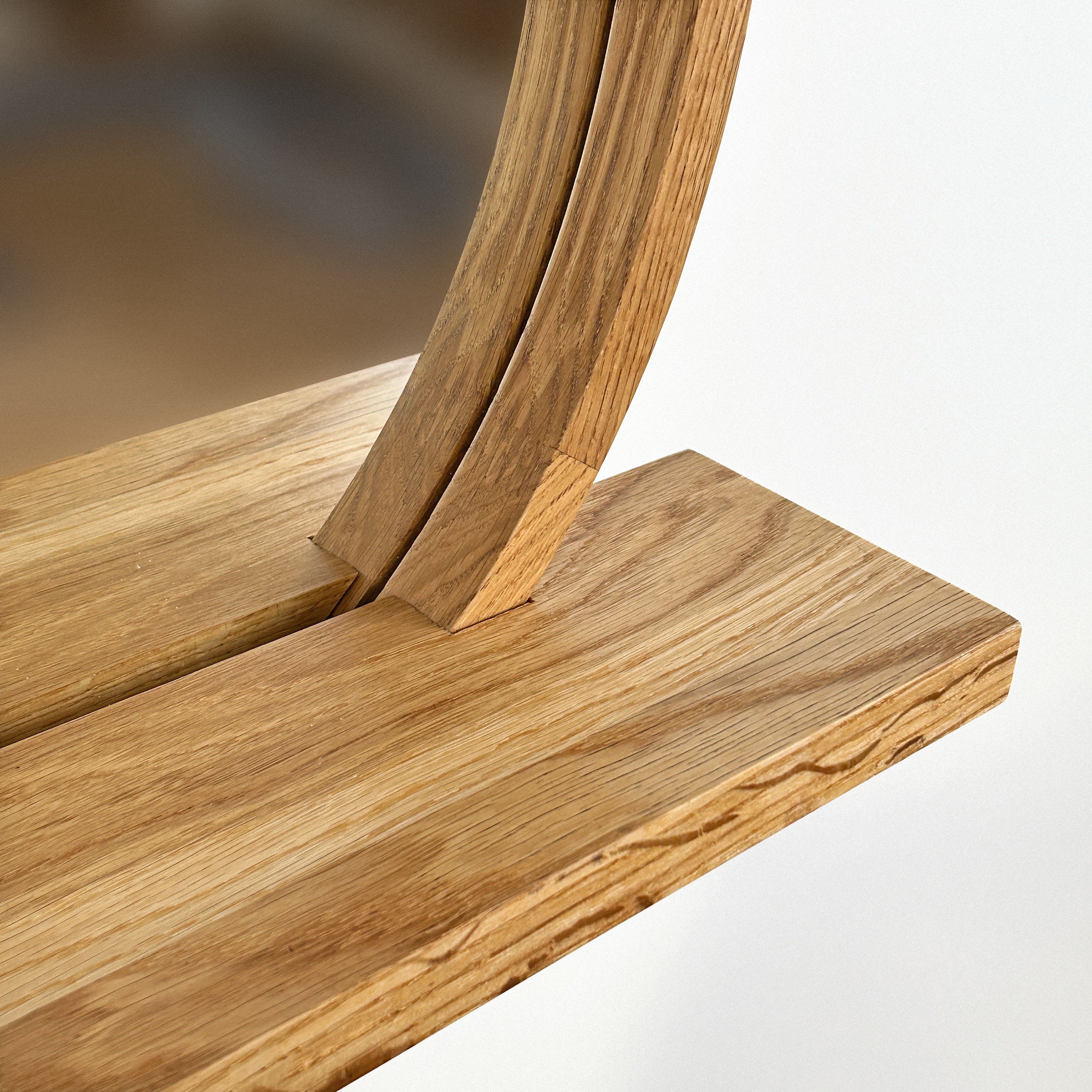 Mirror With Shelf, Wooden Mirror With Shelf, Handcrafted Wooden Frame ...