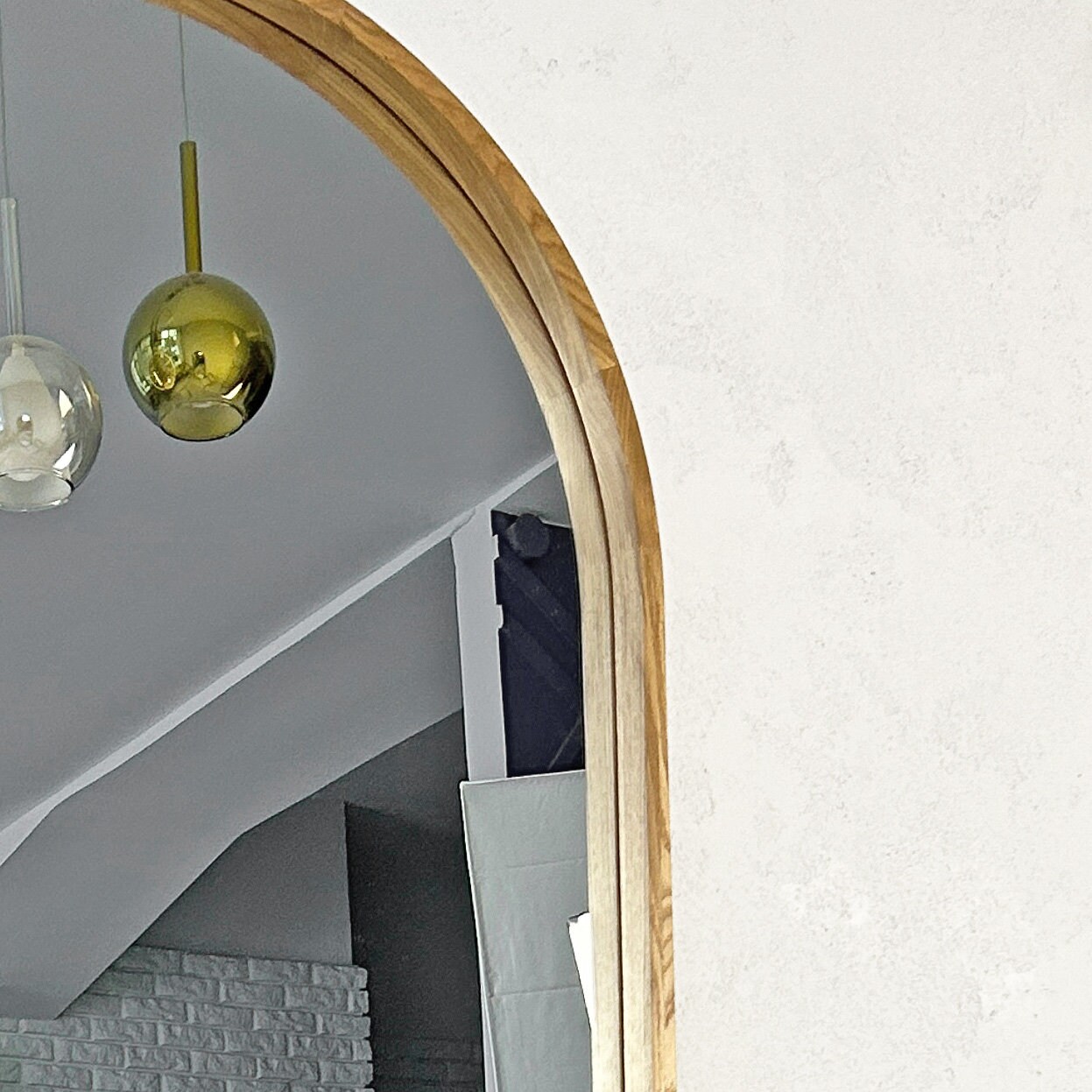 Wooden Wall Mirror, Large Wooden Mirror, Large Mirror, Large Wall ...