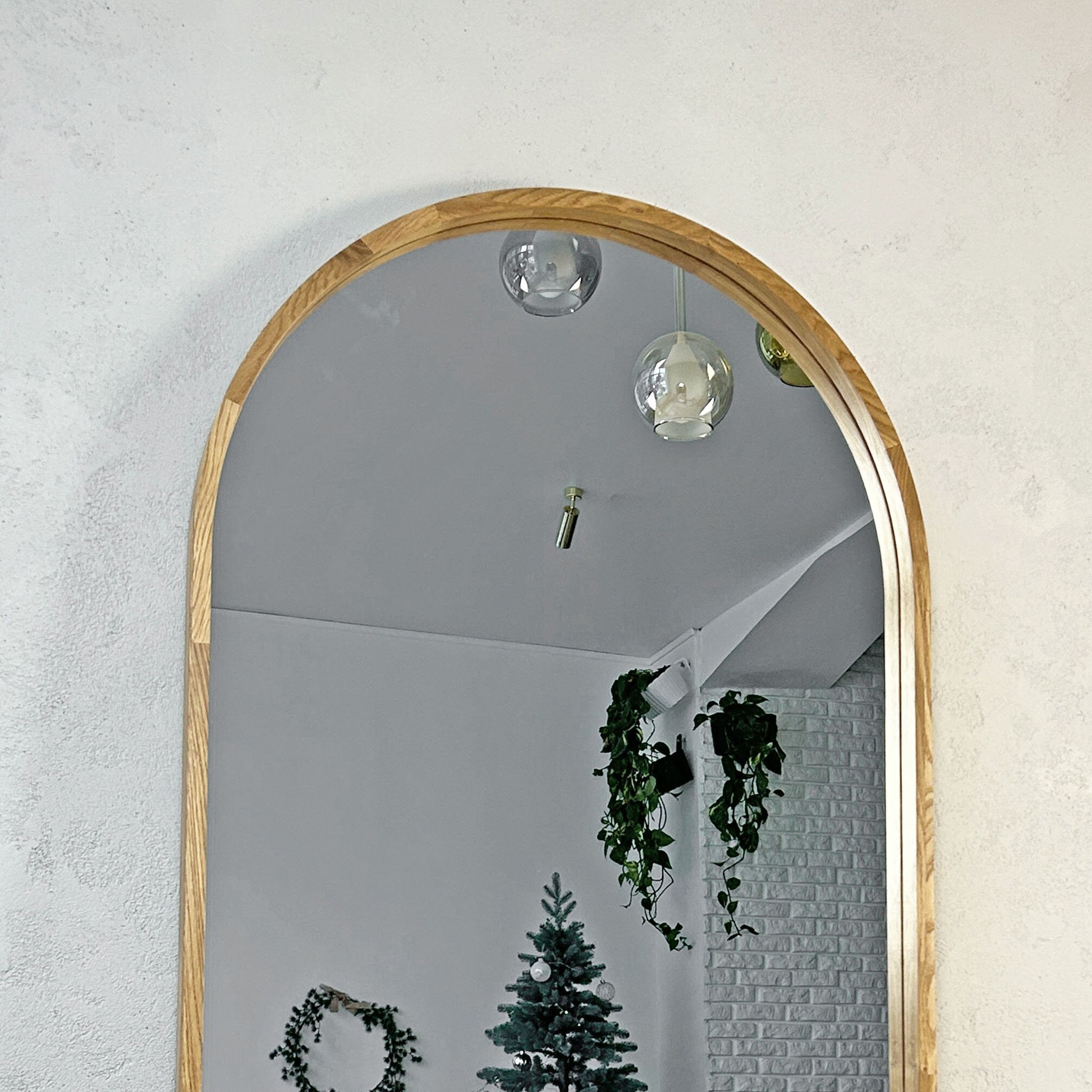 Wooden Wall Mirror, Large Wooden Mirror, Large Mirror, Large Wall ...