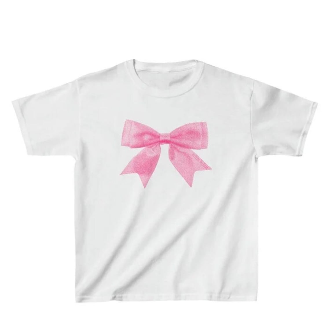 The Pink Bow Baby Tee - Etsy