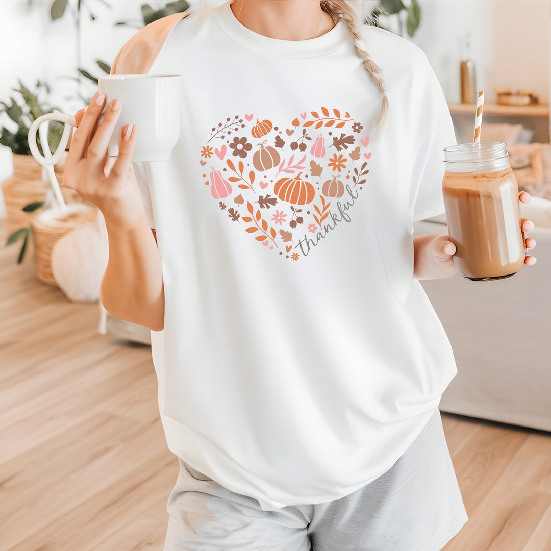 Thankful November Tee, Thanksgiving Day Shirt, Grateful Tshirt, Fall ...
