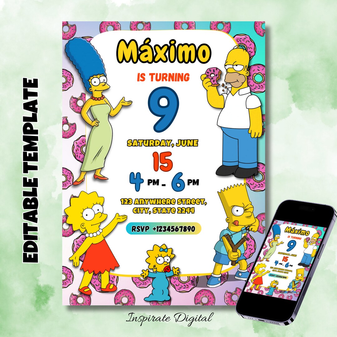 The Simpson Invitation, Invitation of the Simpsons, the Simpson ...