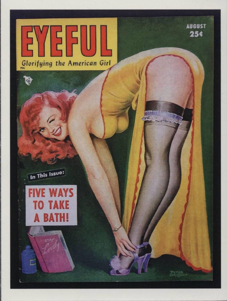 Eyeful Magazine, Pinup, Glorifying the American Girl, Sexy, Risque, Erotic, Greeting Card ...