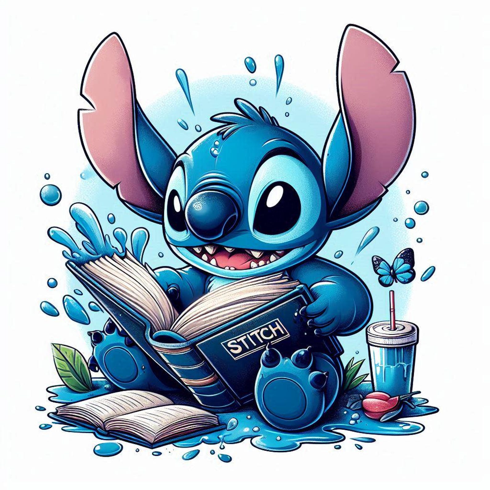 Stitch 5 Png Design Stitch Reading a Book Design Stitch Png High ...