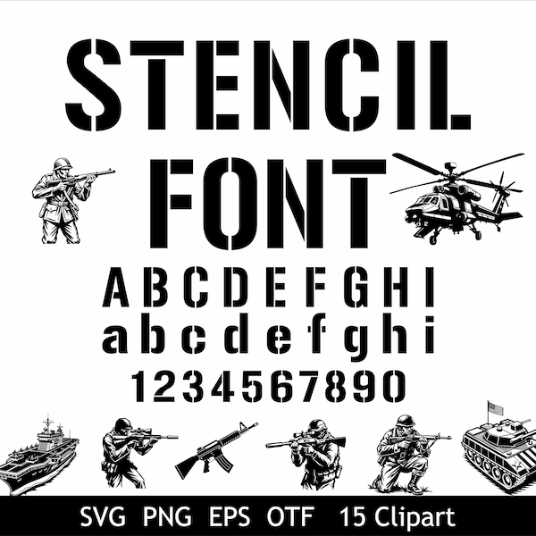 Custom Army Stencil - Etsy