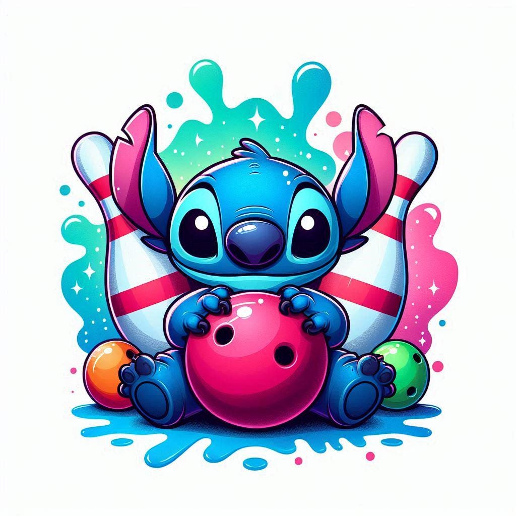 5 PNG Stitch Bowling Bundle Design Stitch Png High Quality Sublimation ...