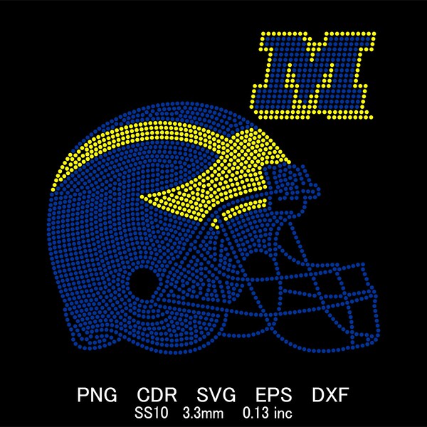 Michigan Helmet Svg - Etsy