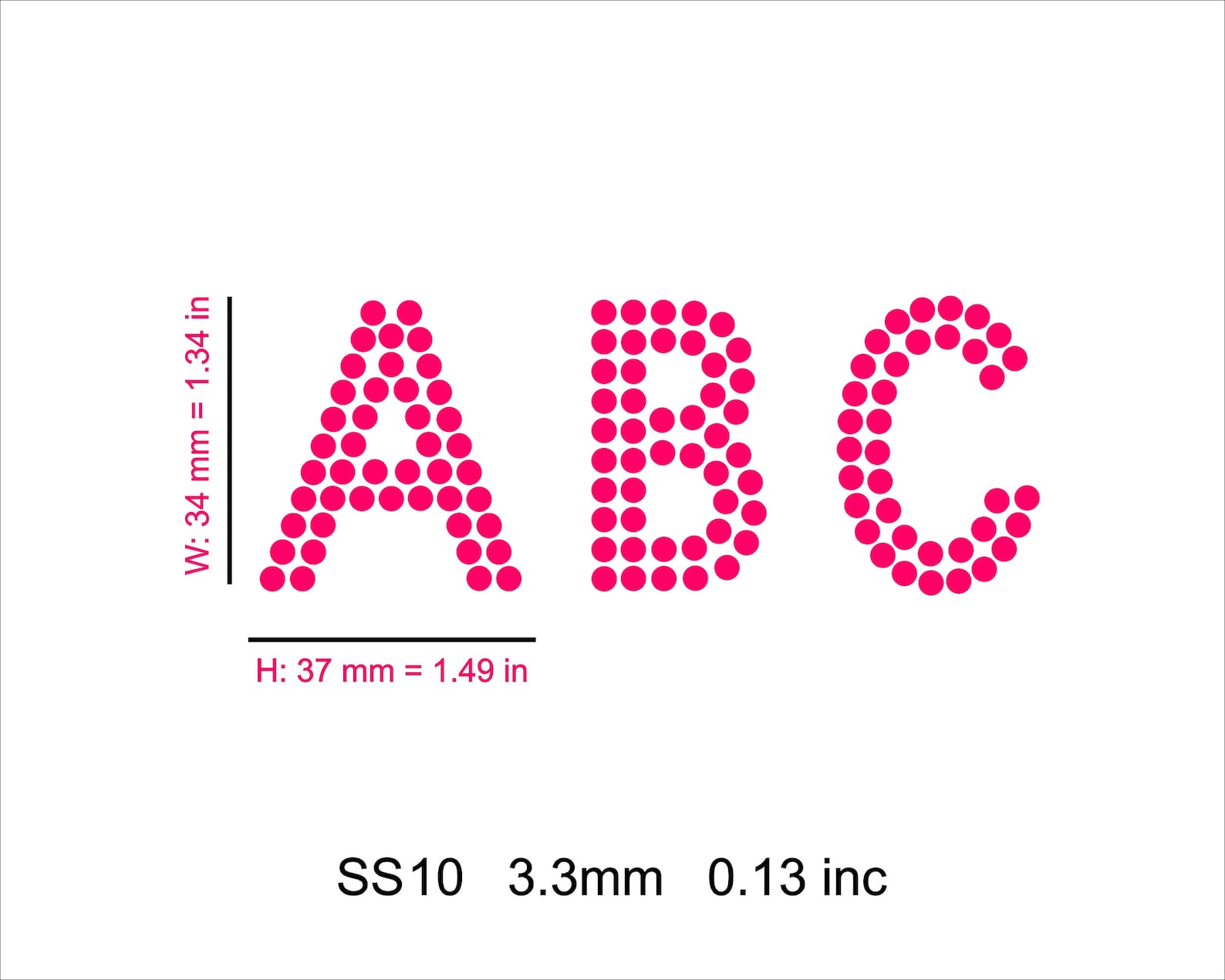 Rhinestone Font Template Rhinestone SS10 Alphabet Design Svg Png Cdr ...