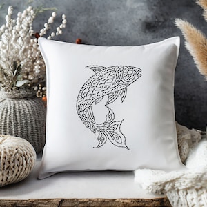 Rhinestone Fish Template Rhinestone Ss10 Fish Template Svg Png Eps ...