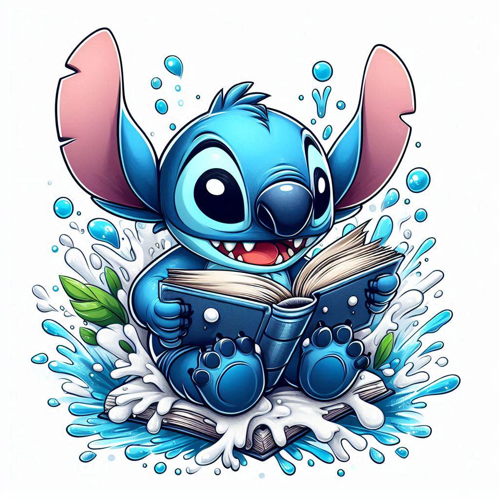 Stitch 5 Png Design Stitch Reading a Book Design Stitch Png High ...