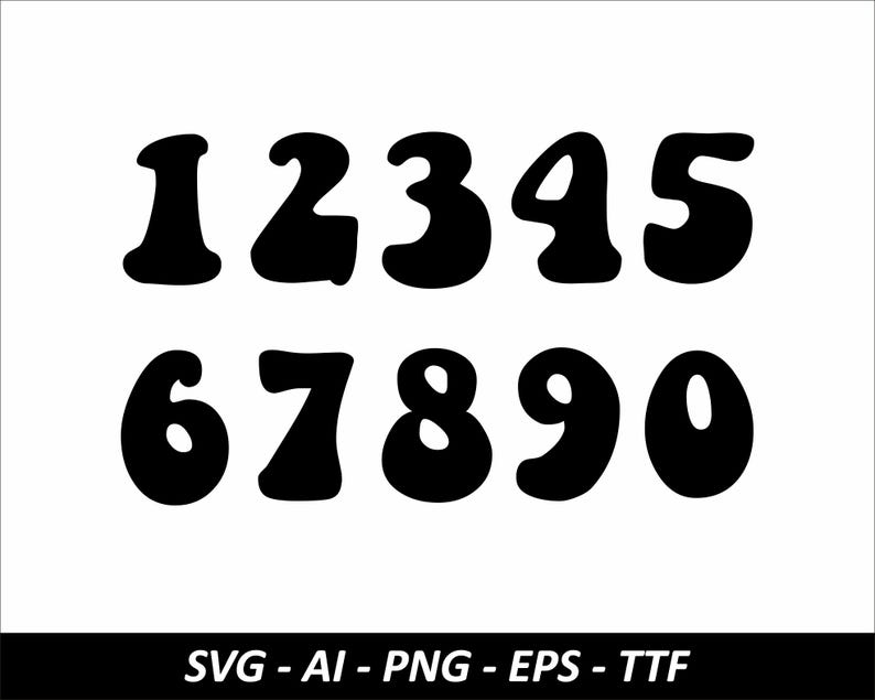 Groovy Font SVG Groovy Alphabet and Numbers Svg Retro Groovy Alphabet ...