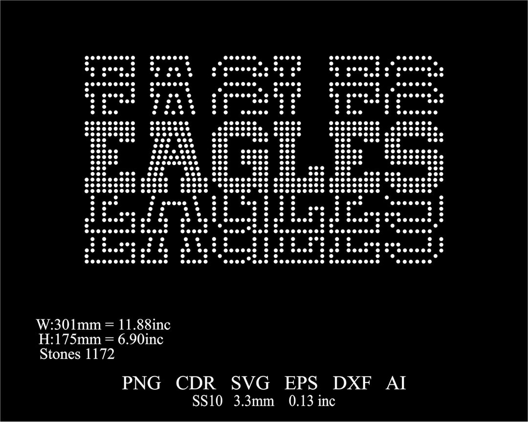 Rhinestone Eagles Template Rhinestone Ss10 Eagles Template Svg Png Eps Dxf Rhinestone Eagles ...