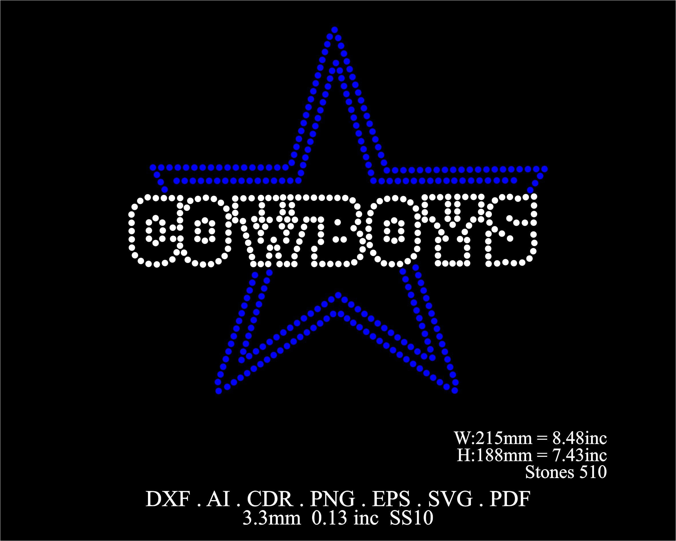 Rhinestone Cowboys Template Rhinestone Ss10 Cowboys Template Svg Png ...