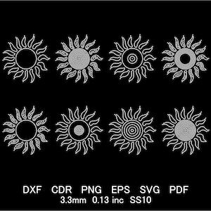 Rhinestone Sun Template Rhinestone Sun Design Svg Png Dxf Files ...