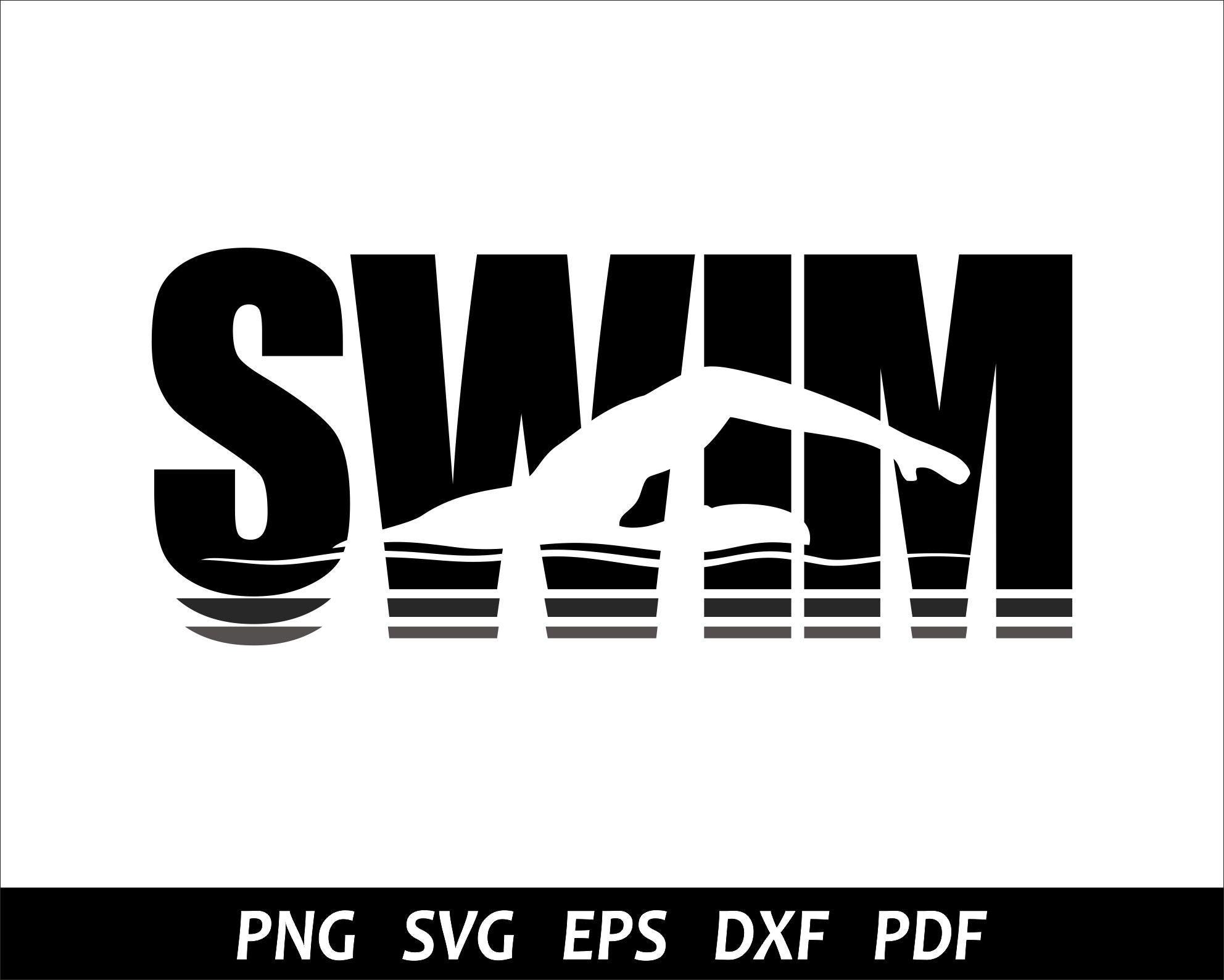Swim Svg Swimming Svg Swim Svg Png Swimmer Silhouette Svg Cut Design ...