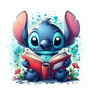 Stitch 5 Png Design Stitch Reading a Book Design Stitch Png High ...