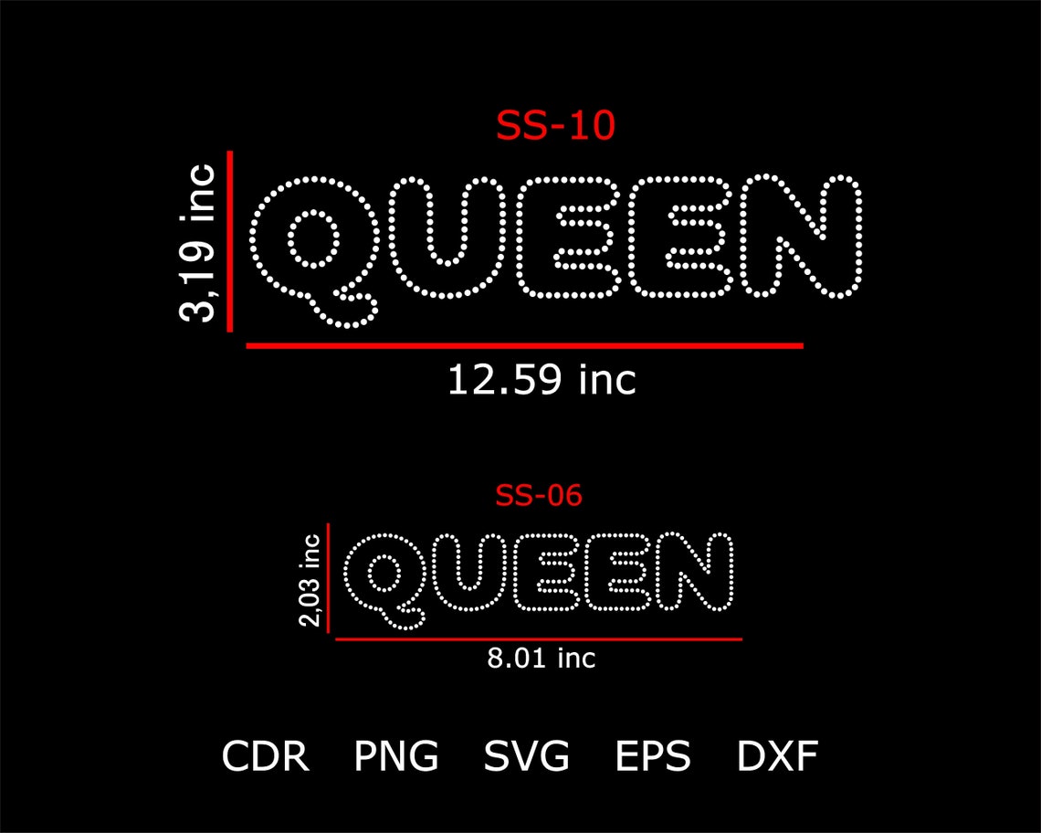 Rhinestone Font Template SS10-SS06 Fonts Rhinestone Alphabet Template ...