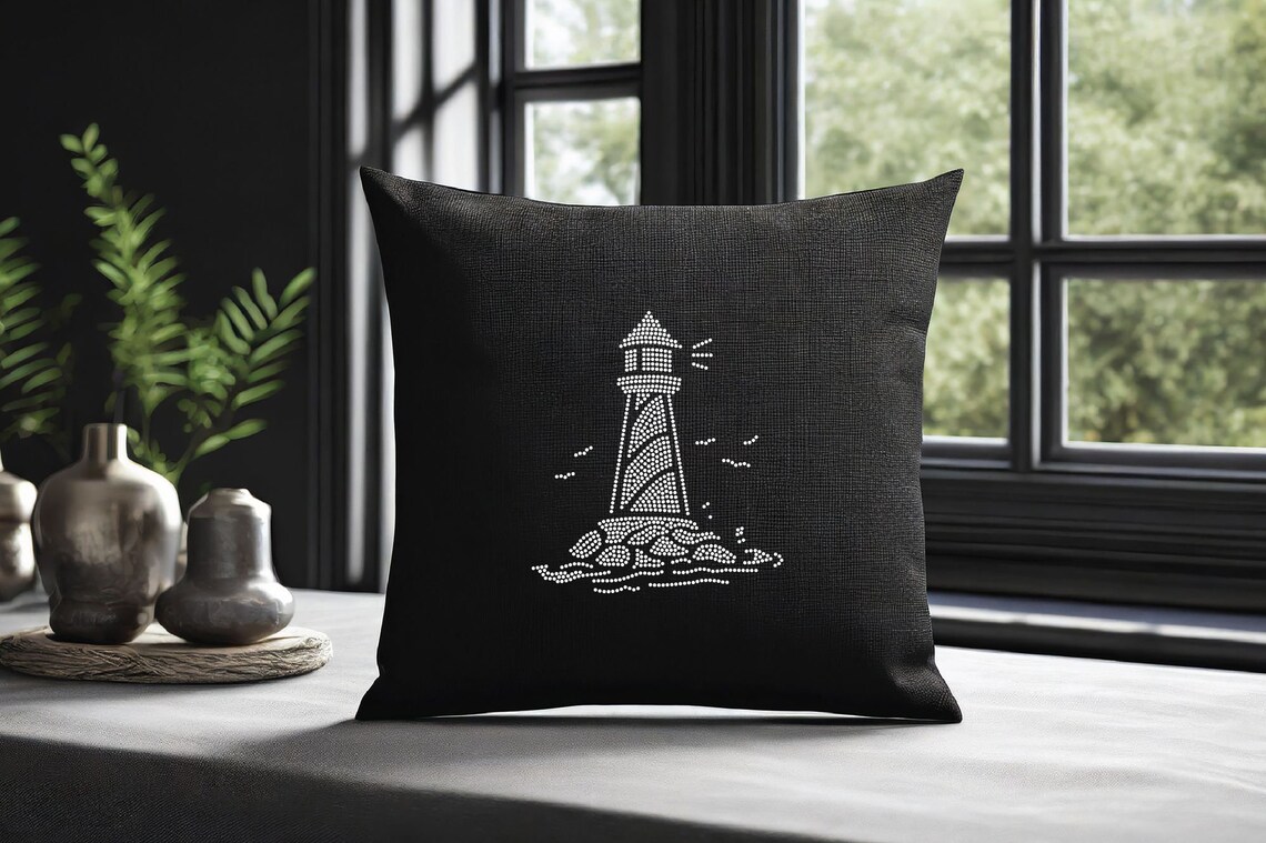 Rhinestone Lighthouse Template Rhinestone Lighthouse Ss10 Template Svg ...