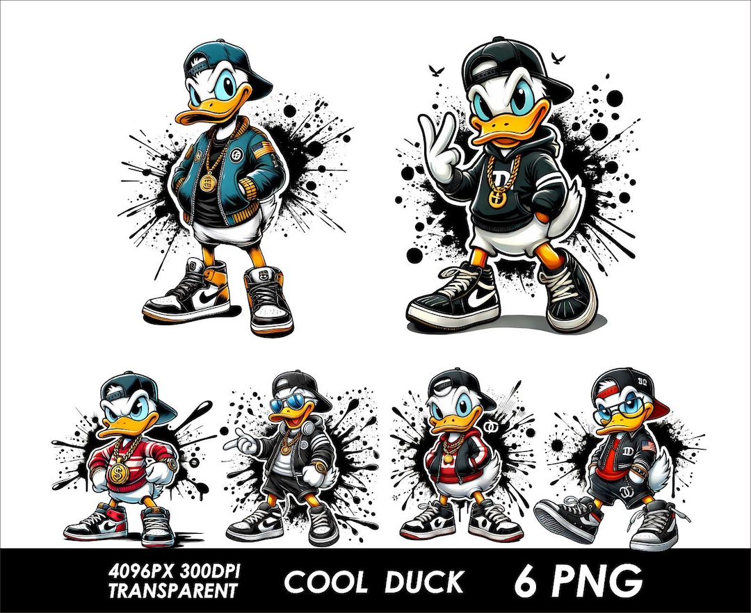 6 PNG Cool Donald Bundle Design Donald Street Style Png High Quality ...