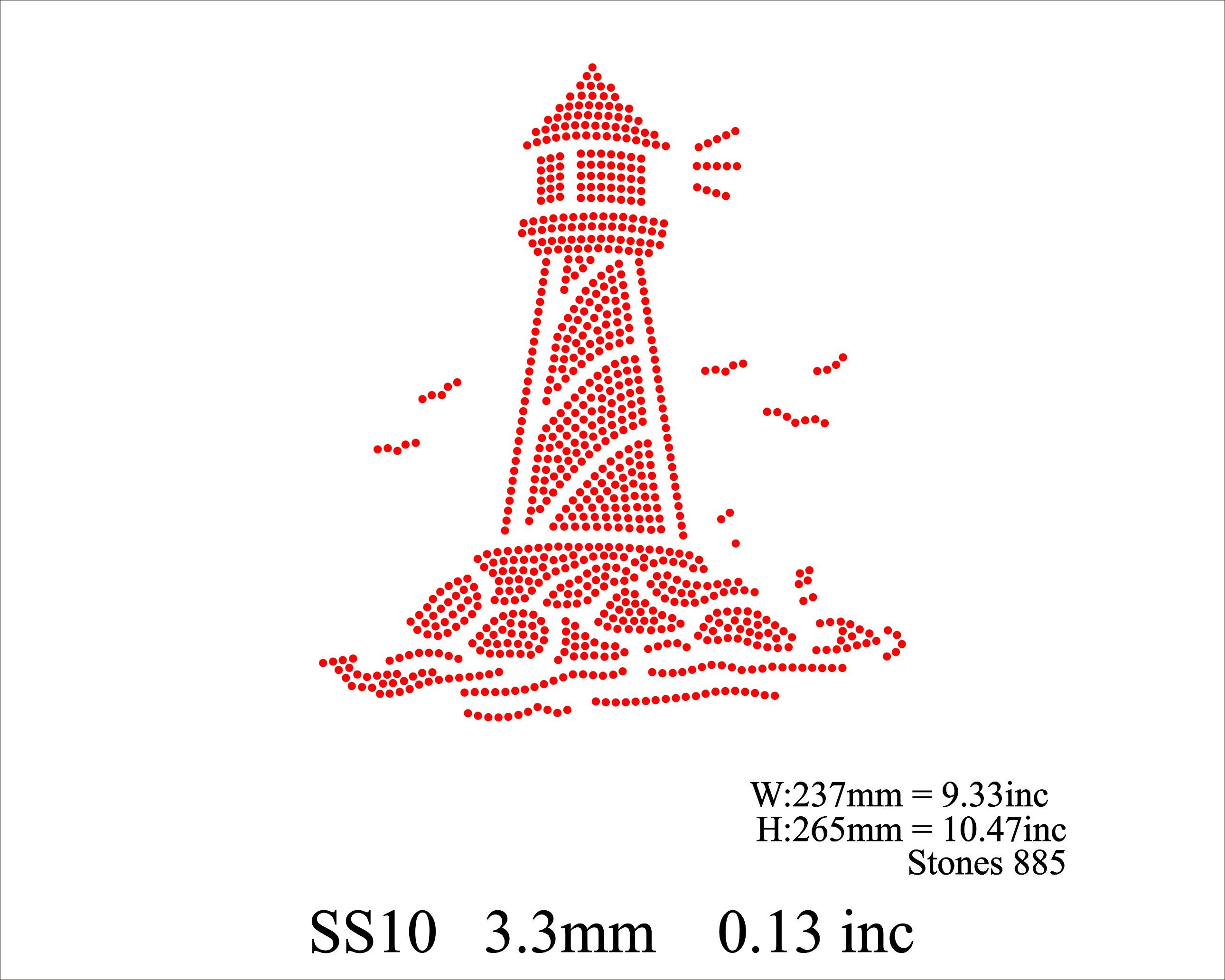 Rhinestone Lighthouse Template Rhinestone Lighthouse Ss10 Template Svg ...