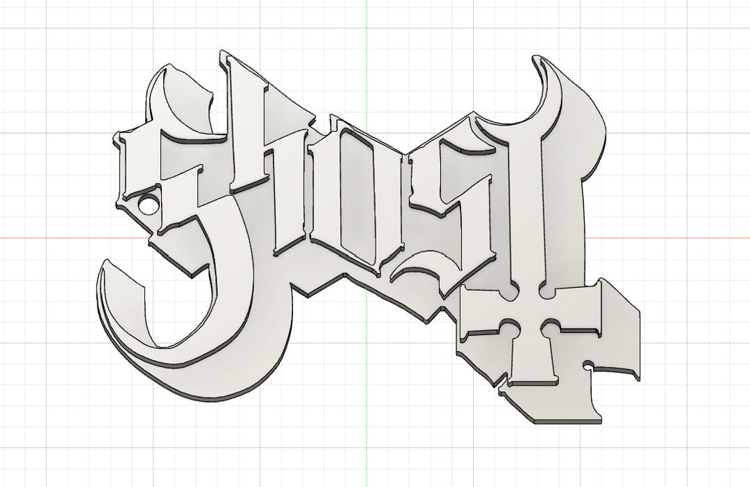 Ghost Bc Logo Keyring STL File - Etsy
