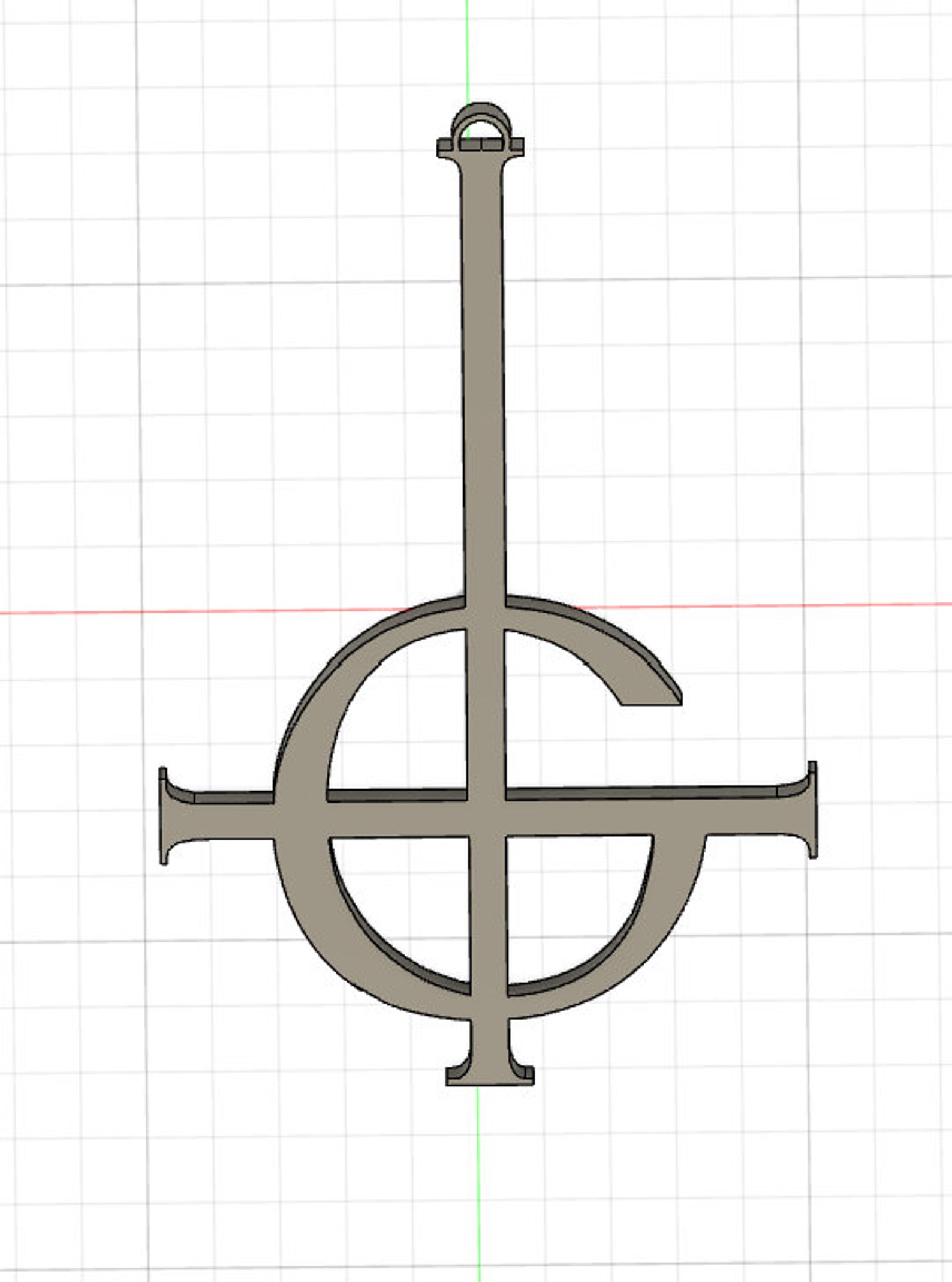 Ghost Bc Grucifix Keyring STL File - Etsy