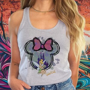 Tinkerbell Princess Tank Top, Watercolor Princess Tank Top, Disney ...