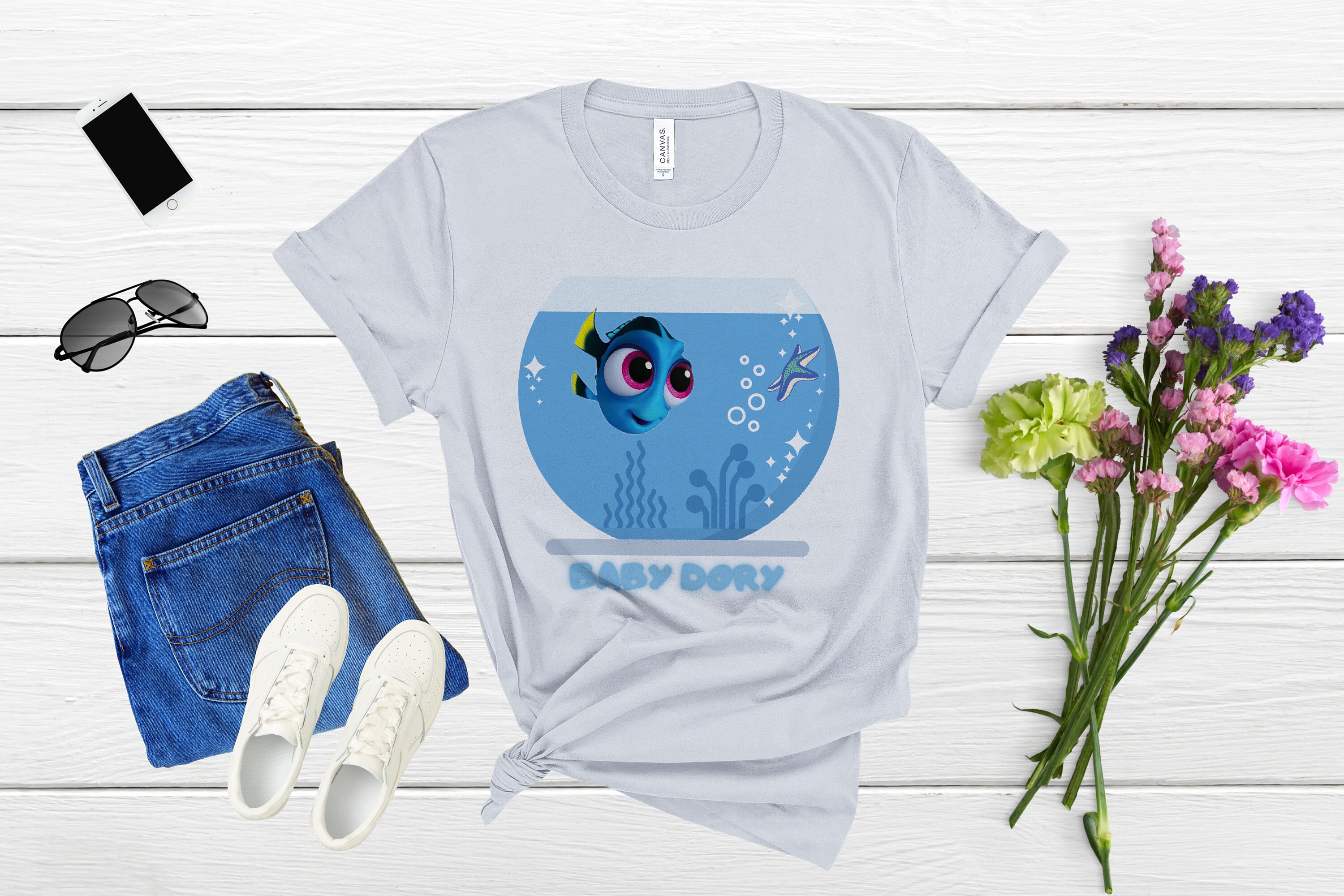 Baby Dory Shirt, Magic Kingdom, Aquarium, Cute Ear Shirt, Finding Dory ...