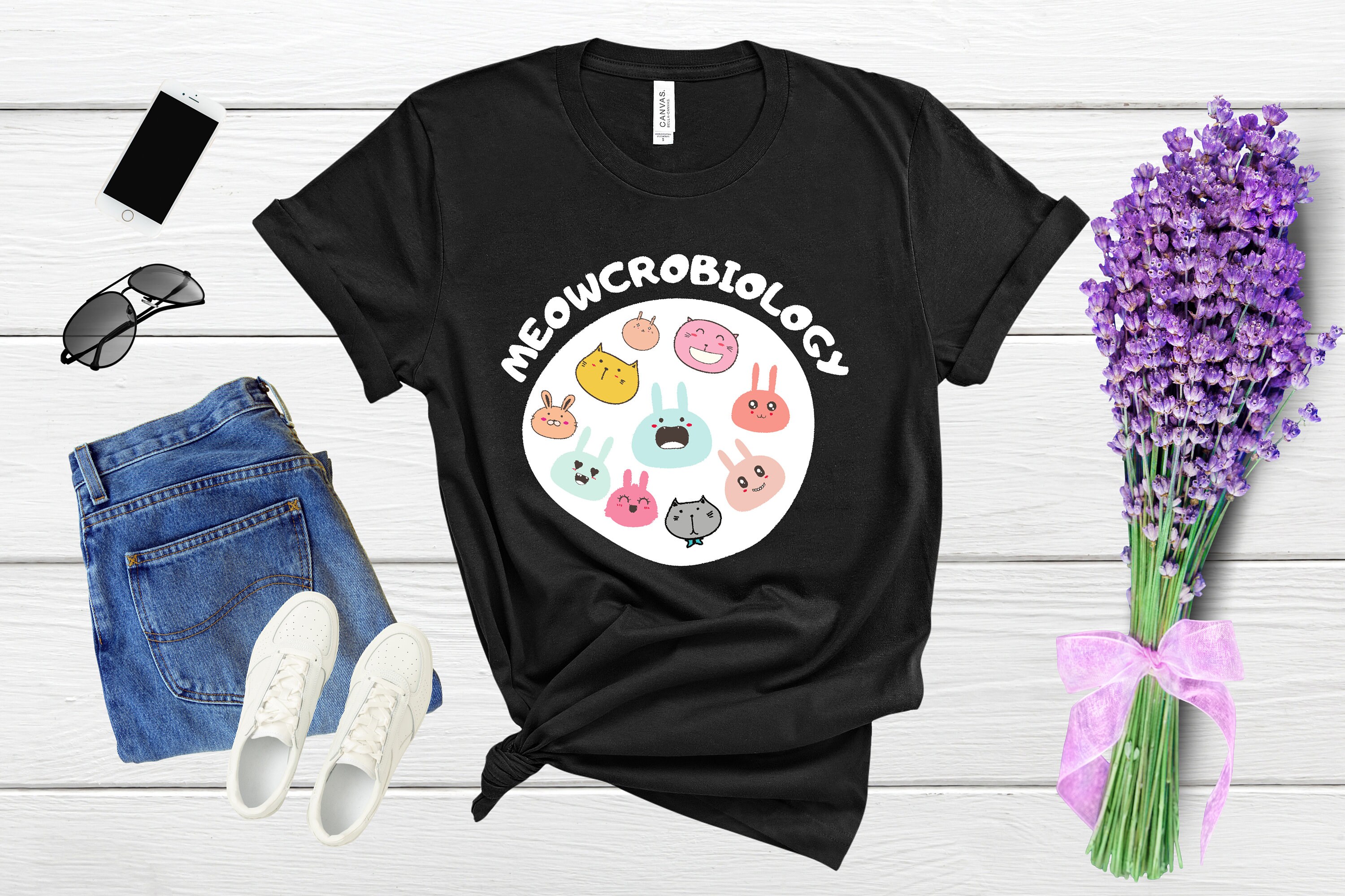 Meowcrobiology T-shirt, Microbiology Student Shirt, Microbiologist Gift ...