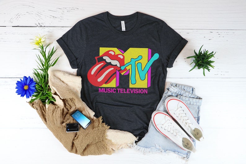 Vintage MTV T-shirt, the Rolling Stones Mtv Shirt, Retro Music Tee ...