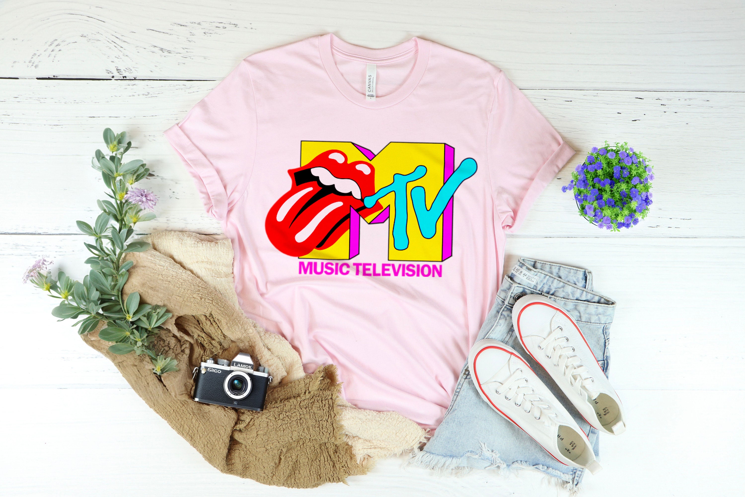 Vintage MTV T-shirt, the Rolling Stones Mtv Shirt, Retro Music Tee, Casual 90s Concert Shirt ...