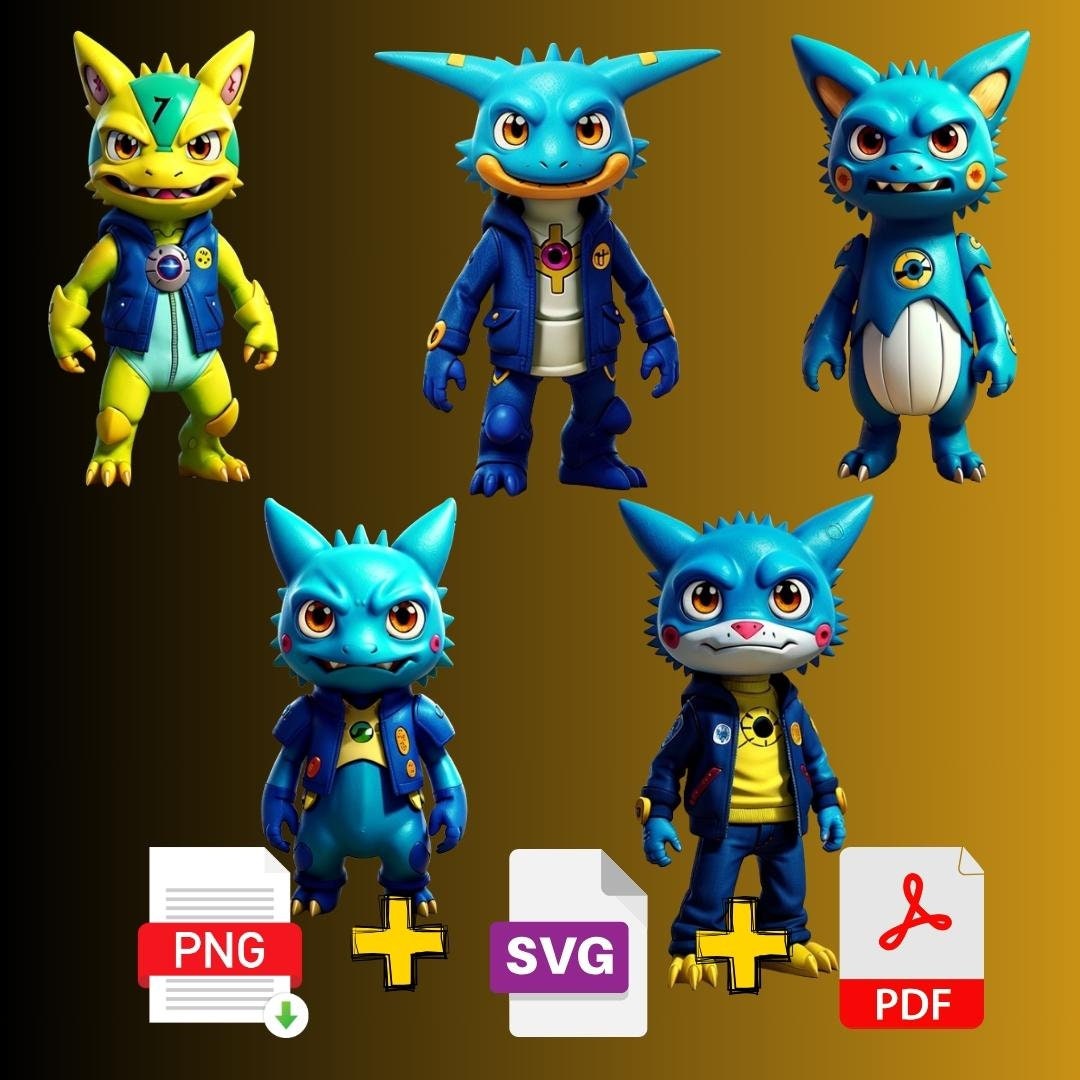 Digimon Sticker Unique and Vibrant Digimon-inspired Designs for True ...