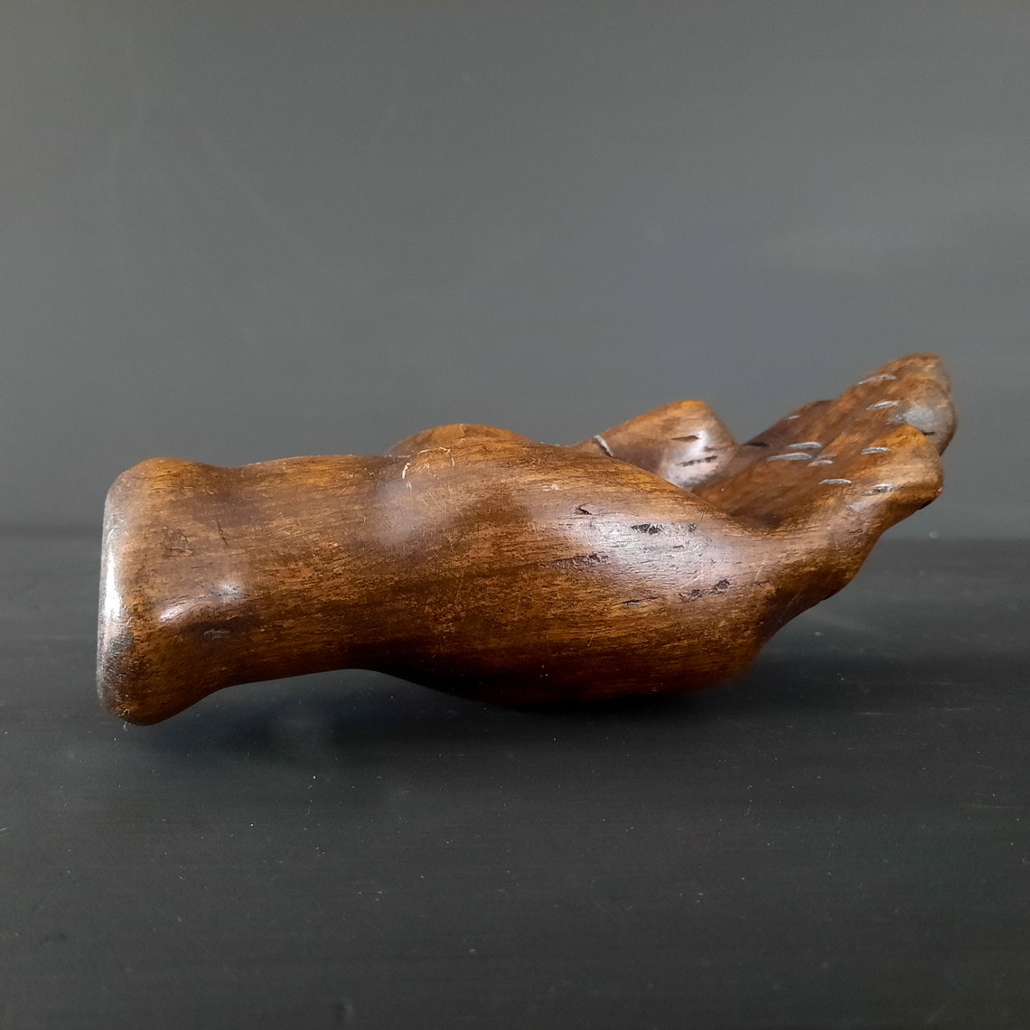 Vintage Wooden Hand Sculpture Artisanal Ritual Offering Holder - Etsy