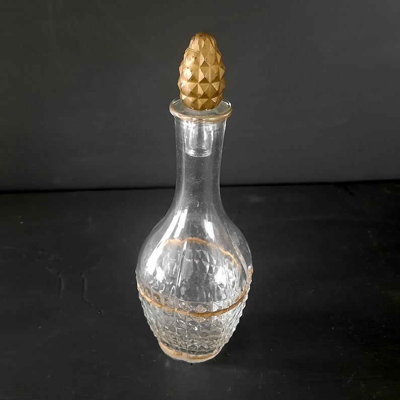 Vintage Moon Water Ritual Bottle, Antique Glass Elixir Vessel for ...