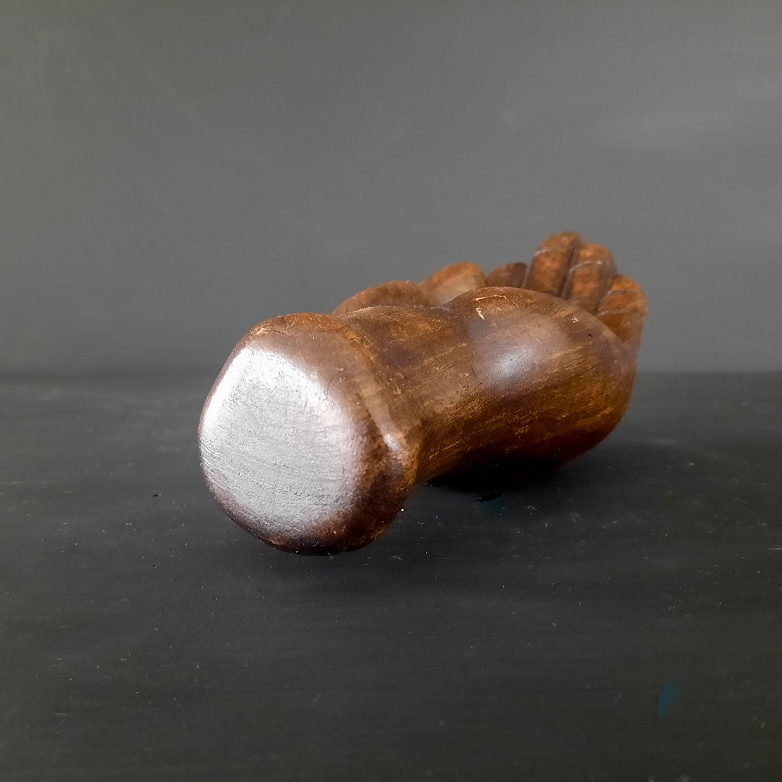 Vintage Wooden Hand Sculpture Artisanal Ritual Offering Holder - Etsy