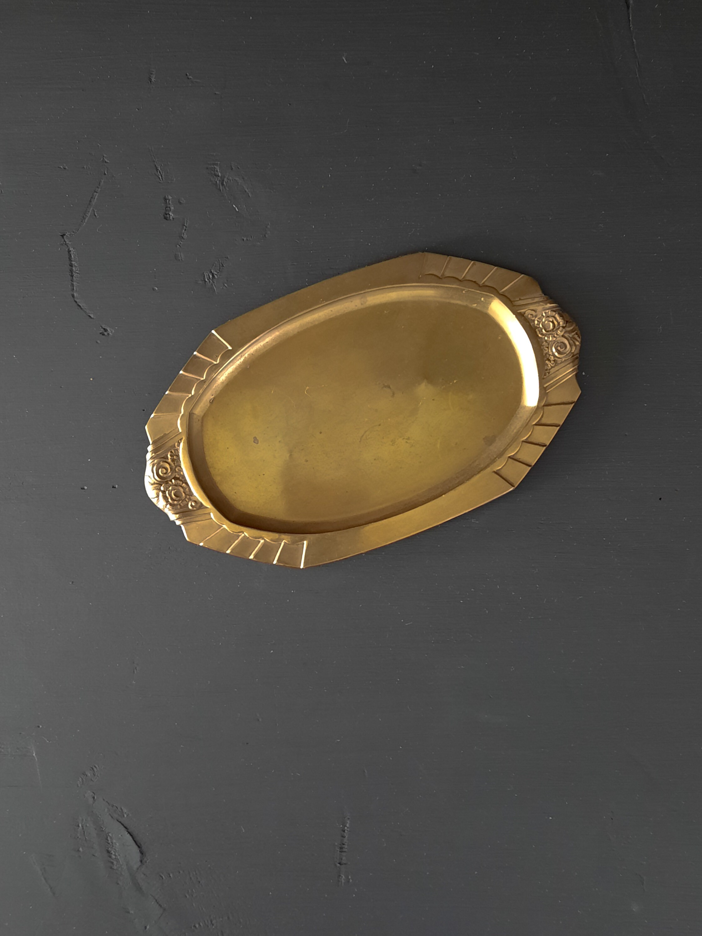 Antique Brass Ritual Tray, Roses Mystical Relic for Altar Offerings - Etsy